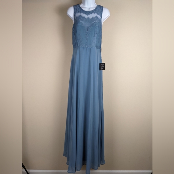 Lulus | Dresses | Lulus Formal Evening Dress Women Medium Blue Long ...